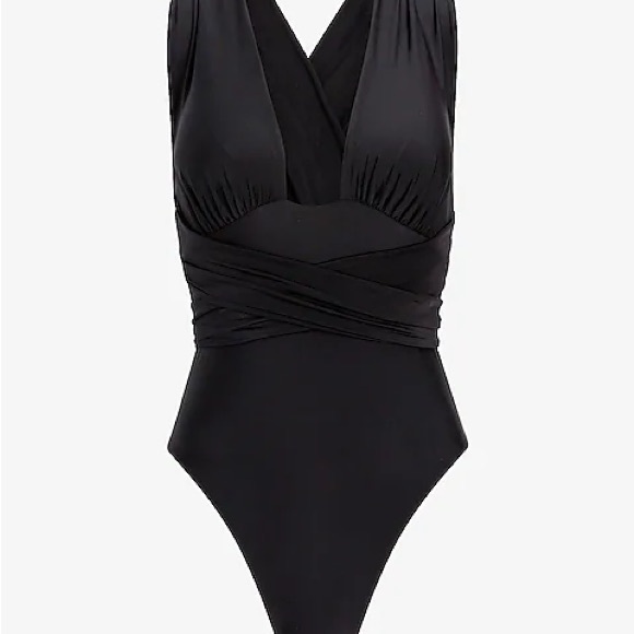Express | Swim | Nwt Express Ruched Convertible Body Contour Onepiece ...